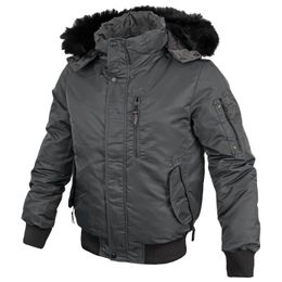 Poolman Hooded Winterjacke Redfield (Sale) stonegrey, Gr&ouml;&szlig;e S