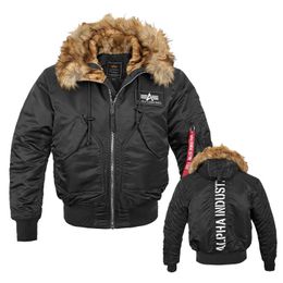 Alpha Industries CWU 45P Hooded Custom Fliegerjacke (Sale) black/reflective, Gr&ouml;&szlig;e XXL