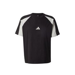 adidas Sportswear Sportshirt 'ESS' Herren Größe S pastellgrün / schwarz