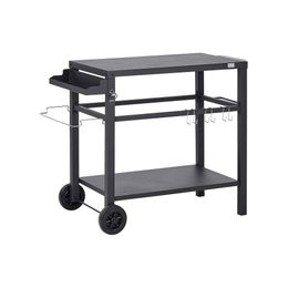 Beliani Gartenküche STALETTI in Schwarz - (W) 60 x (H) 83 x (L) 115 cm | Gr.: onesize