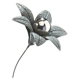 kobolo Gartendekoration Grayflower124 in Silber | Gr.: onesize