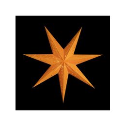 Sterntaler Dekostern | Weihnachtsstern Papier | Samt | Faltstern | Orange | 75cm | Gr.: onesize