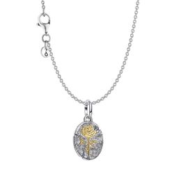 Pandora Damen-Halskette Silber Geschenkset Zweifarbig Rose | Gr.: onesize