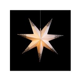 Sterntaler Dekostern | Weihnachtsstern | 7-Zacker | Faltstern | Wei&szlig; | 60cm | Au&szlig; | Gr.: onesize