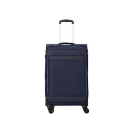 d&n D&N Travel Line 9504 4 Rollen Trolley M 67 cm mit Dehnfalte in navy | Gr.: onesize