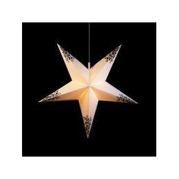 Sterntaler Dekostern | Weihnachtsstern mit Wei&szlig;/Schwarz Ornamenten | Faltstern | | Gr.: onesize