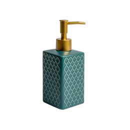 Intirilife Seifenspender Keramik mit Orientalischem Muster 290ml in Grün | Gr.: onesize