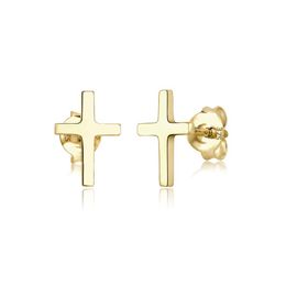 Elli Ohrringe 375 Gelbgold Kreuz in Gold | Gr.: onesize