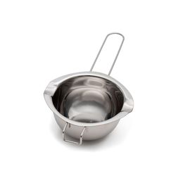 Intirilife Schmelztopf 390 ml Edelstahl Sch&uuml;ssel Schmelztiegel 27 x 14 x 6 cm in Silber | Gr.: onesize
