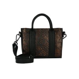 Cowboys Bag Cowboysbag Glam Newburgh Mini Bag Handtasche Leder 18.5 cm in croco bronze - black | Gr.: onesize
