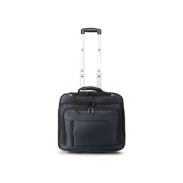 Dermata 2-Rollen Businesstrolley 42 cm Laptopfach in blau | Gr.: onesize