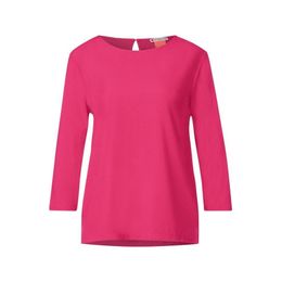 Street One Langarmshirt in Coral Blossom | Gr.: 38