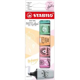 Stabilo Textmarker Boss Mini Pastellove Edition 2.0 sortiert Etui Packung mit ... | Gr.: onesize