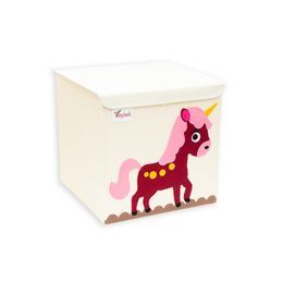 Intirilife Aufbewahrungsbox mit Deckel Kinder kompatibel mit Kallax Regalen in Pferd | Gr.: onesize