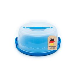 Intirilife Transportbox Beh&auml;lter Kuchenbox Tortenhaube 29.8 x 28.8 x 13.2 cm in Blau | Gr.: onesize