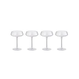 Butlers Champagnerschale ELYSIA 4er-Set in Durchsichtig | Gr.: onesize