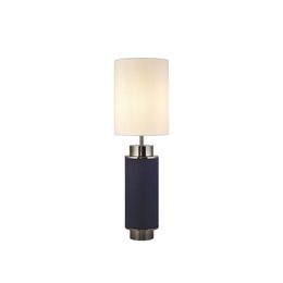 Licht-Erlebnisse Tischlampe (B)22 x (L)22 x (H)72 cm in Blau Weiß Nickel | Gr.: onesize