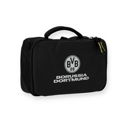 BVB Kulturbeutel schwarz mit Logo in schwarz | Gr.: onesize