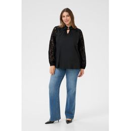 Kaffe curve Langarm-Bluse KCmynthia Regular fit in Black Deep | Gr.: 44