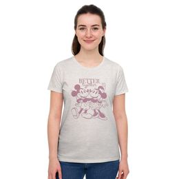 Disney Minnie Mouse T-Shirt Better together Oberteil Shirt Top in beige | Gr.: XL