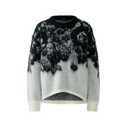 Oui Pullover in white black | Gr.: 38