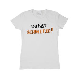 Ralf Schmitz T-Shirt - Du bist schmitze Slim Fit Tour Fanartikel in wei&szlig; | Gr.: XXL