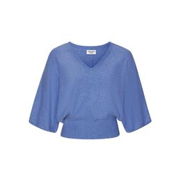 Copenhagen Studios Fledermausshirt in blau | Gr.: 32-34