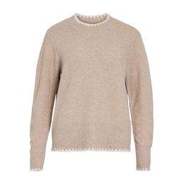 Vila Strickpullover in Natural Melange | Gr.: XXL