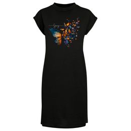 F4NT4STIC T-Shirt Kleid Schmetterling Frühling in schwarz | Gr.: S