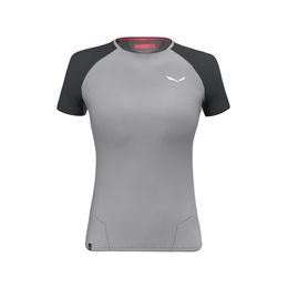 Salewa W PEDROC POLARTEC DELTA T-SHIRT in Grau | Gr.: 40
