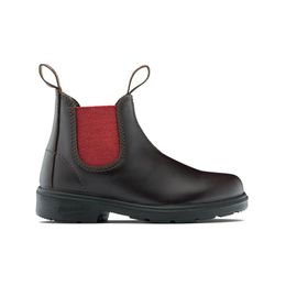 Blundstone Chelsea Boot "2590 Brown Leather with Crimson Elastic (Kids)" in Braun | Gr.: 29