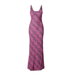 Nasty Gal Kleid Damen Größe 36 graphit / pink Winterkleid