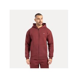 Smilodox Zip Hoodie Ilyas in Bordeaux | Gr.: S