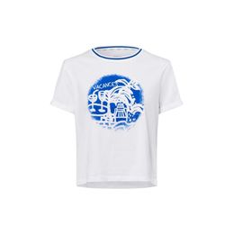 Marc Cain COLLECTIONS T-Shirt in weiß blau | Gr.: 40