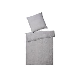 Elegante Bettwäsche Breezee in hellgrau | Gr.: 40 x 80 cm