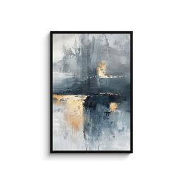 MuchoWow Poster mit Bilderrahmen Grau | Gr.: 20 x 30 cm