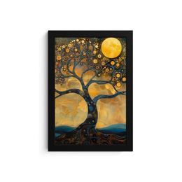 MuchoWow Poster mit Bilderrahmen Orange | Gr.: 20 x 30 cm