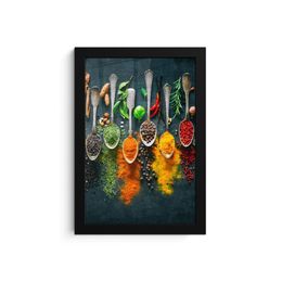 MuchoWow Poster mit Bilderrahmen Gelb | Gr.: 20 x 30 cm