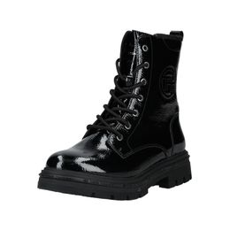 Tom Tailor Stiefelette in Schwarz Lack | Gr.: 39