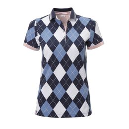 Kangaroos Poloshirt in blau-weiß | Gr.: 52/54