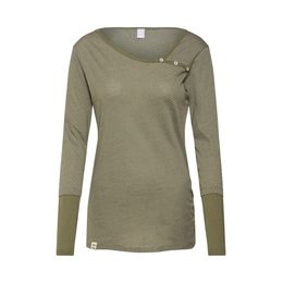 Iriedaily Shirt Damen Gr&ouml;&szlig;e M khaki / wei&szlig;