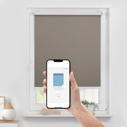 LICHTBLICK ORIGINAL Rollo »Klemmfix, ohne Bohren« verdunkelnd Blendschutz Sichtschutz Verdunkelung mit Bohren/ohne Bohren freihängend Steuerbar...