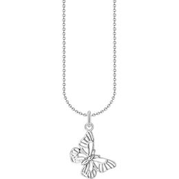 Thomas Sabo Kette mit Anhänger »Schmetterling-Anhänger, KE2223-001-21-L45V« silberfarben 45 Kette mit Schmetterling-Anhänger