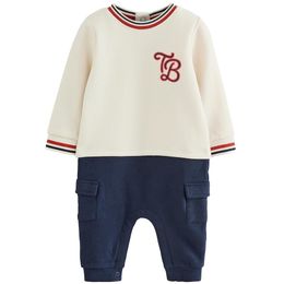 Baker by Ted Baker Overall Jungen Größe 92 navy / stone / rubinrot