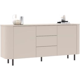 Inosign Sideboard »Lido, 181 cm breit, 2 Türen, 3 Schubkästen, Kommode, Stauraumschrank« Formgebogenes MDF, Stirnseiten mit Rundung, Push-to-open,...