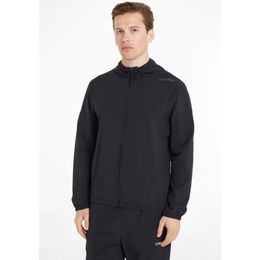 Calvin Klein Sport Outdoorjacke mit Kapuze mit Kapuze und Eingrifftaschen schwarz XL (42) XL (42) Outdoorjacke von Calvin Klein Performance