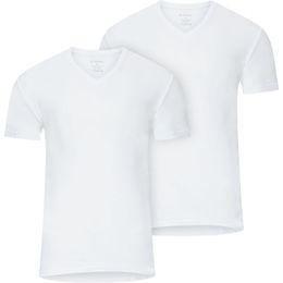 Jockey V-Shirt »Modern Classic« 2er Pack, V-Ausschnitt, bequeme Passform, kurze Ärmel, Cotton white XL XL Klassisches Herren-Shirt von Jockey