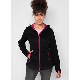 bonprix Leichte Softshelljacke, schwarz, Softshell