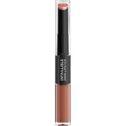 L'ORÉAL PARIS Lippenstift »Infaillible 2-Step« beige kussechter Lippenstift, feuchtigkeitsspendend