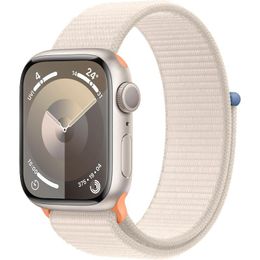 Apple Smartwatch »Watch Series 9 Aluminium« (4, 1 cm / 1, 69 ′′) Watch OS 10;EKG;Blutsauerstoff App;Herzfrequenz Polarstern
